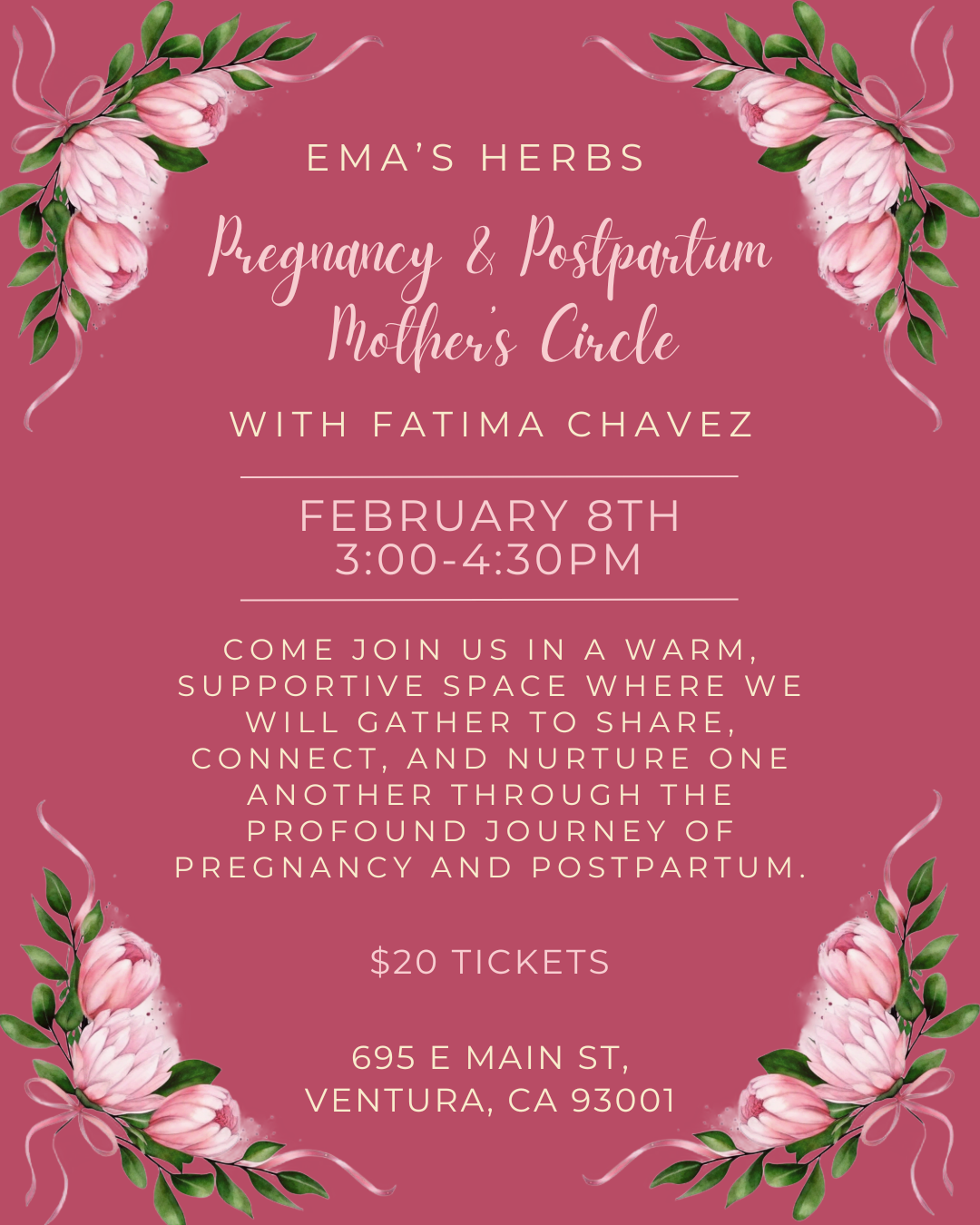 Pregnancy & Postpartum Mother’s Circle with Fatima Chavez | Downtown ...